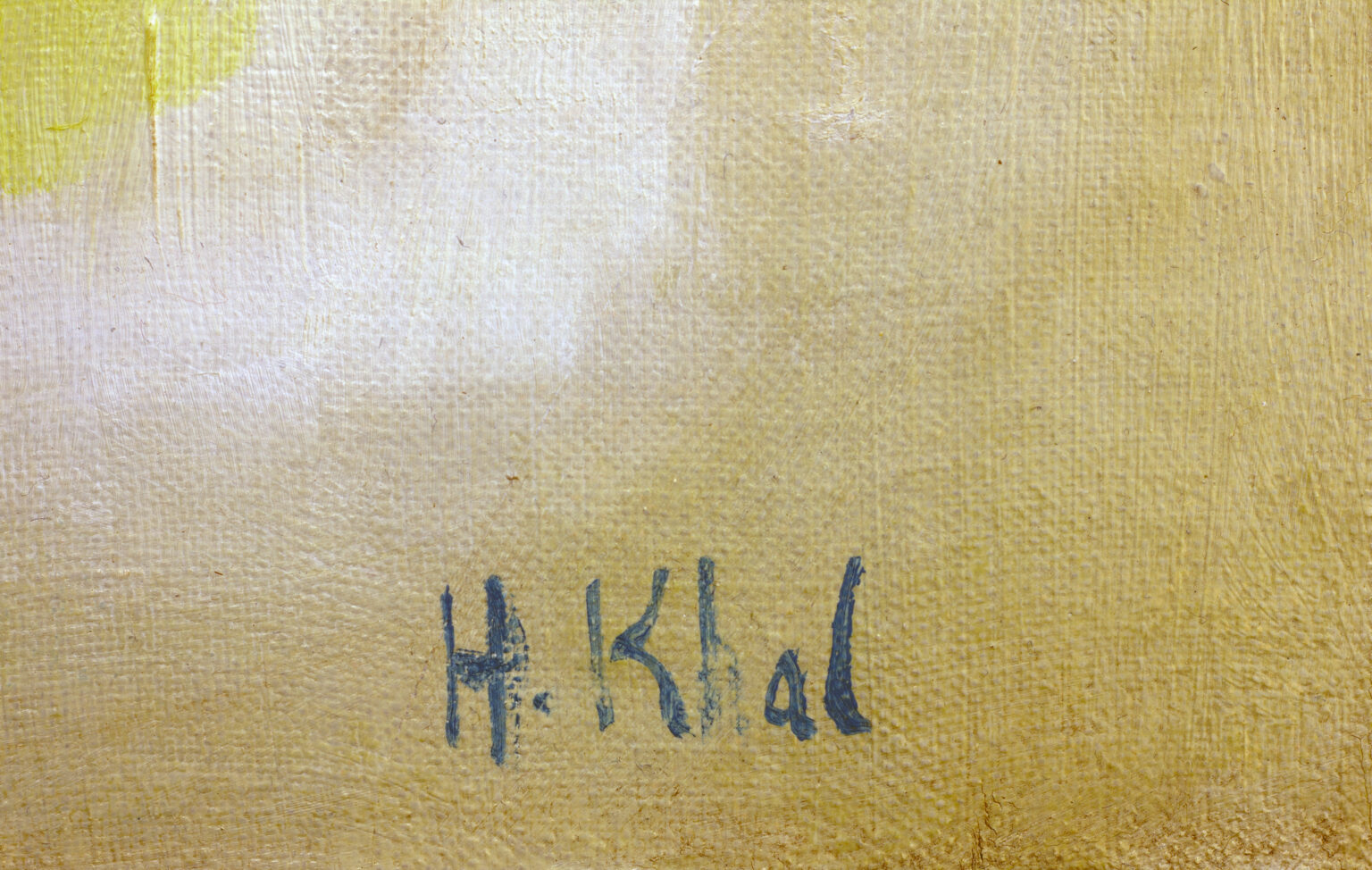 Helen Khal – Green over Yellow: A Rare Museum-Quality Painting